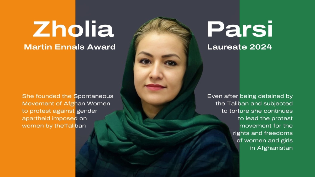 AMBASSADOR SOROOSH'S MESSAGE ON MS. NILA IBRAHIMI AND MS. ZHOLIA PARSI ...